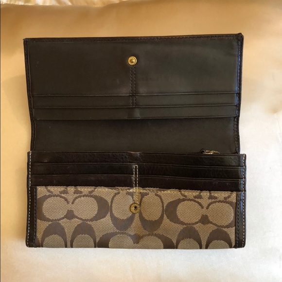 Coach | Bags | Coach Soft Wallet In Colorblock Signature Canvas | Poshmark